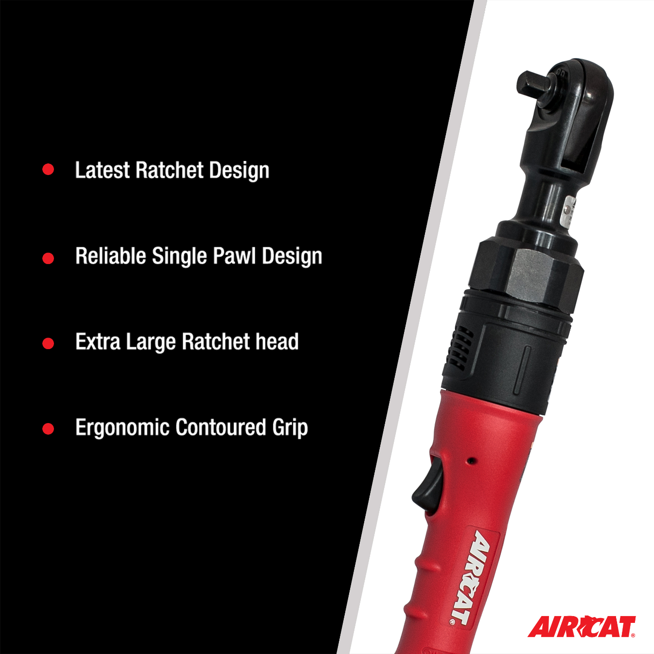 AIRCAT Pneumatic Tools 805-HT High Torque Ratchet Wrench 130 ft-lbs - 3 ...